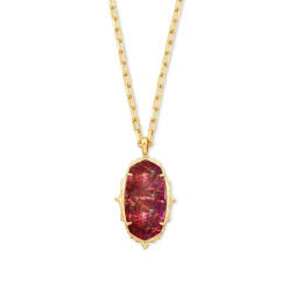 Kendra Scott | Jewelry | Kendra Scott Baroque Ella Gold Long Pendant ...